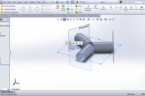 Tutorial - Modeling 3 pipe joint in SolidWorks? - GrabCAD