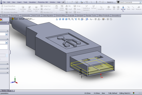 Tutorial - Modeling USB Head in SolidWorks Part 2? - GrabCAD