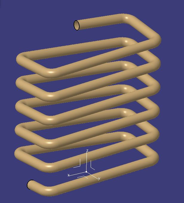 How to model rectangular helix | GrabCAD Questions