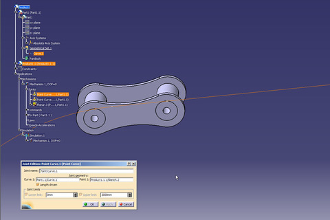 Need help to simutate chain and gear? - GrabCAD