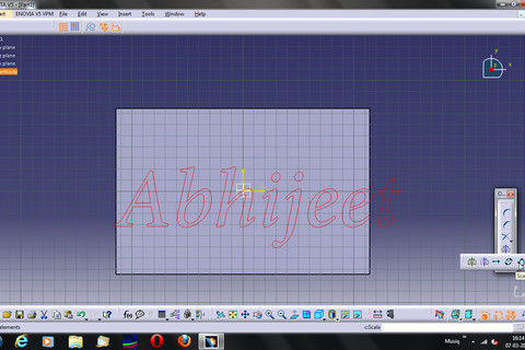 Tutorial: Engraving a text on catia part body. - GrabCAD