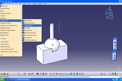 Tutorial: DMU Kinematics-Spherical Joint-Part2 - GrabCAD