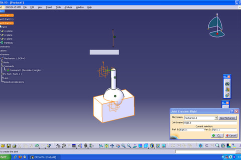 Tutorial: DMU Kinematics-Spherical Joint-Part2 - GrabCAD