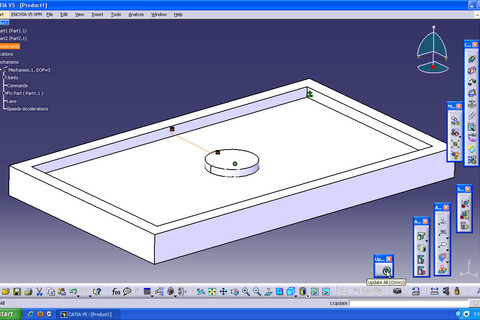 Tutorial: DMU Kinematics-Planar Joint-Part2( Roll curve joint) - GrabCAD
