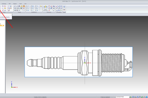 Tutorial on Modeling Spark plug in SolidEdge ST4. - GrabCAD