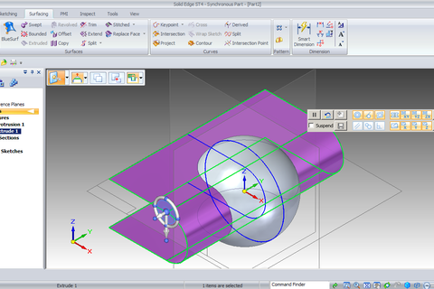 Tutorial on Modeling of Tennis Ball in SolidEdge ST4. - GrabCAD