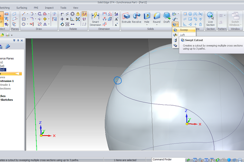 Tutorial on Modeling of Tennis Ball in SolidEdge ST4. - GrabCAD