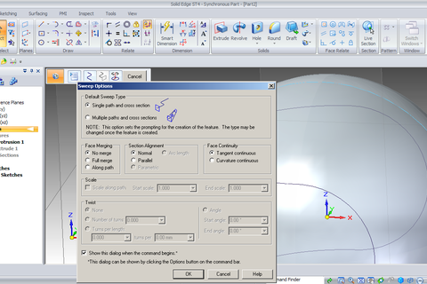 Tutorial on Modeling of Tennis Ball in SolidEdge ST4. - GrabCAD
