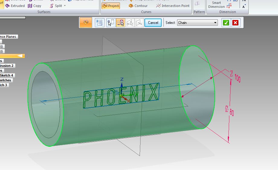 How to create a word on a cylinder? | GrabCAD Questions