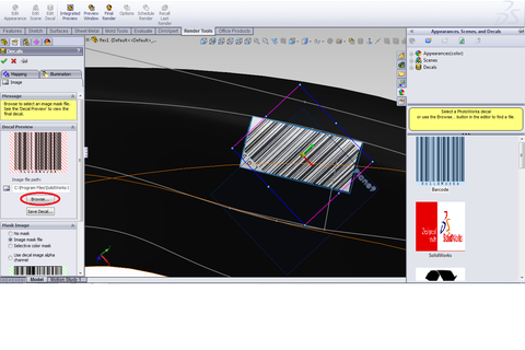Tutorial how to add decals - GrabCAD