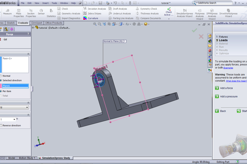 Tutorial:-How to use "SimulationXpress analysis wizard" in solidworks ...