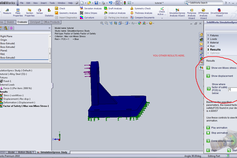 Tutorial:-How to use "SimulationXpress analysis wizard" in solidworks? - GrabCAD