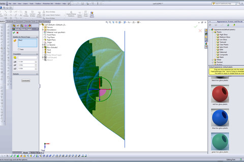 What would be the easiest way to model green leaves (see picture) in ...