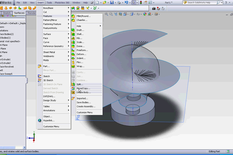 How to construct the tube of a flourescent bulb in Solidworks 2011 ...
