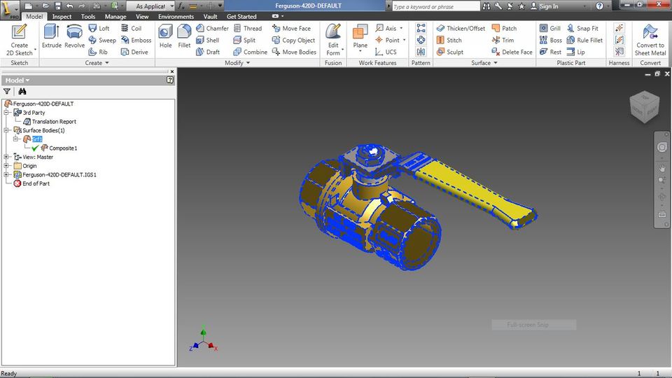Change surface color/ texture of imported parts in Autodesk Inventor ...