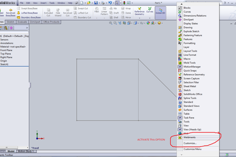 Tutorial:-How to use "Structural Member in Weldments feature" in ...