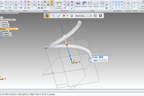 How to make a Hook Spring in Solid edge - Tutorial. - GrabCAD