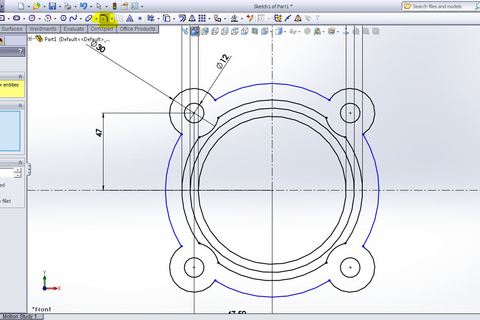 Tutorial how to make engine part 10 - GrabCAD