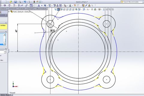 Tutorial how to make engine part 10 - GrabCAD