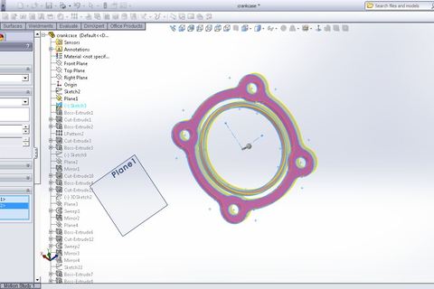 Tutorial how to make engine part 10 - GrabCAD