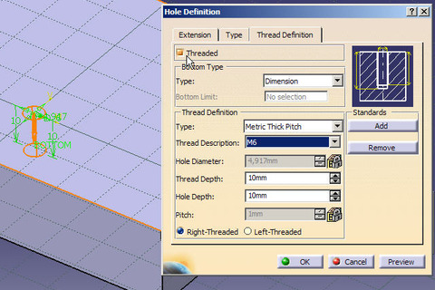 How to make thread on catia p3 V5R14 - GrabCAD