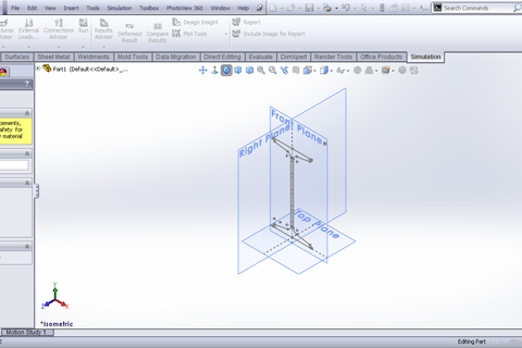Tutorial - 2D Simplification Static analysis in SolidWorks - GrabCAD