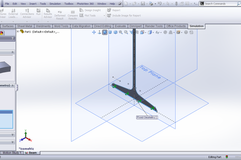 Tutorial - 2D Simplification Static analysis in SolidWorks - GrabCAD