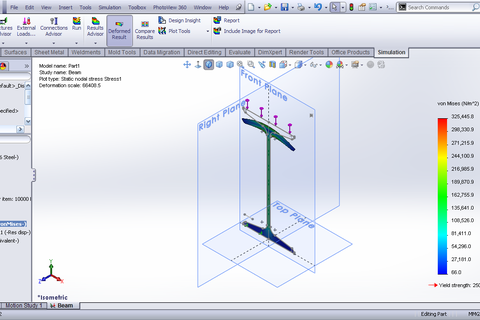 Tutorial - 2D Simplification Static analysis in SolidWorks - GrabCAD