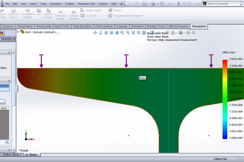 Tutorial - 2D Simplification Static analysis in SolidWorks - GrabCAD