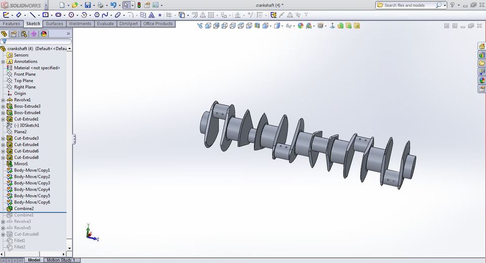 Tutorial how to make engine part 3 - GrabCAD