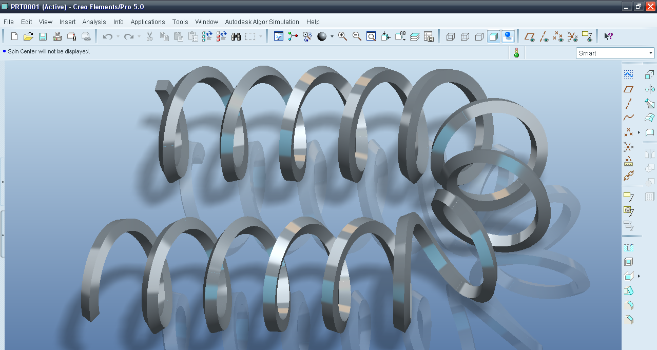 How to model this spring in Creo Elements/Pro? | GrabCAD Questions