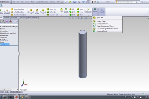 How to make square thread profile with specific dimension in SW? - GrabCAD