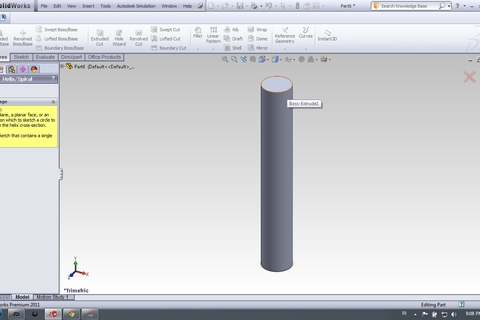 How to make square thread profile with specific dimension in SW? - GrabCAD