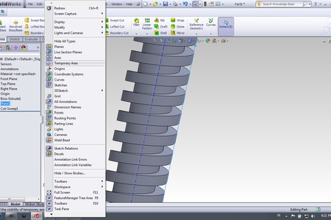 How to make square thread profile with specific dimension in SW? - GrabCAD