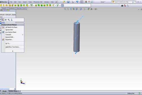 How to make square thread profile with specific dimension in SW? - GrabCAD