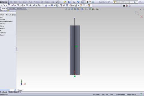 How to make square thread profile with specific dimension in SW? - GrabCAD