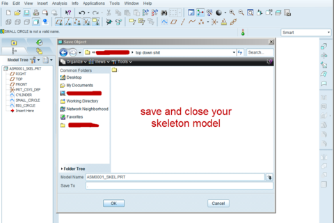 Top down assembly with skeleton model in pro engineer. - GrabCAD
