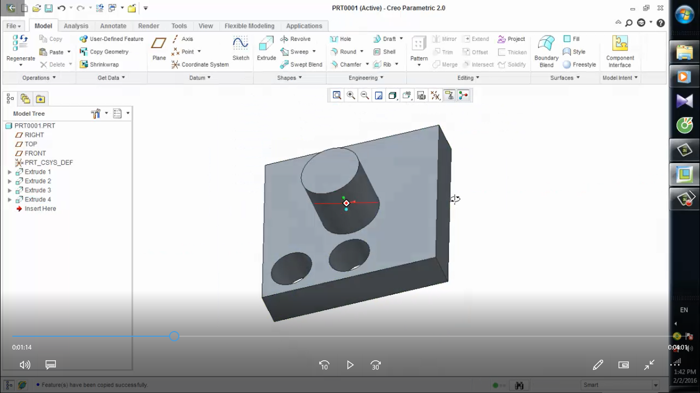 Creo Parametric Copypaste Grabcad Tutorials