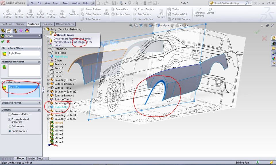 Surfacing in Solidworks 2011 - GrabCAD