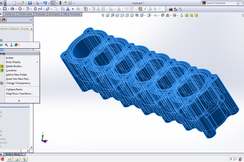 Tutorial how to make engine part 10 - GrabCAD