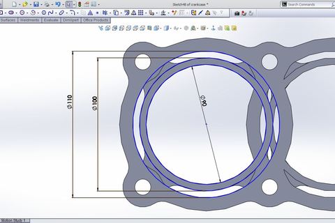 Tutorial how to make engine part 10 - GrabCAD