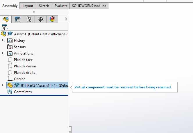 Virtual Component Must Be Resolved Before Being Renamed Grabcad Questions
