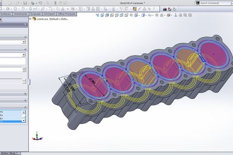 Tutorial how to make engine part 10 - GrabCAD
