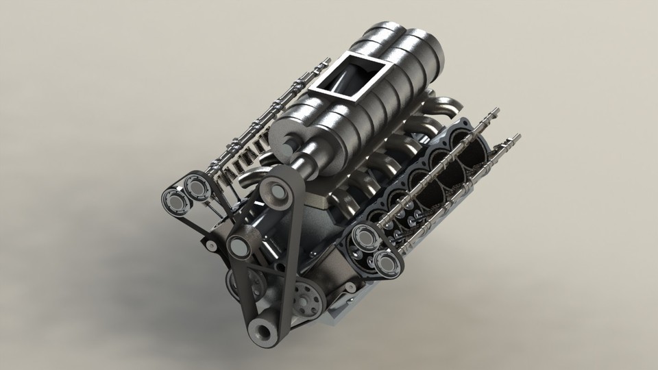 Tutorial how to make engine part 1 - GrabCAD