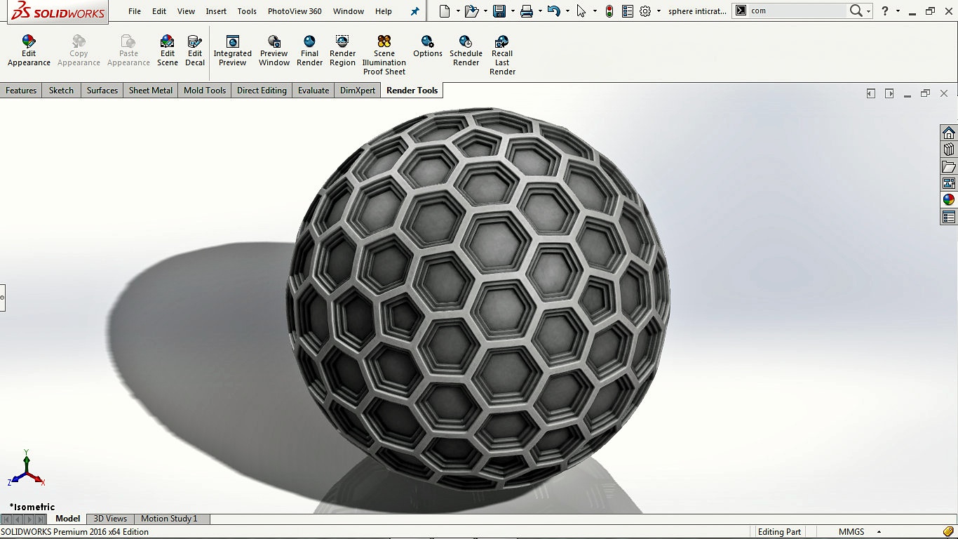 Honeycomb Sphere Design | SolidWorks Tutorials on Demand | GrabCAD Groups