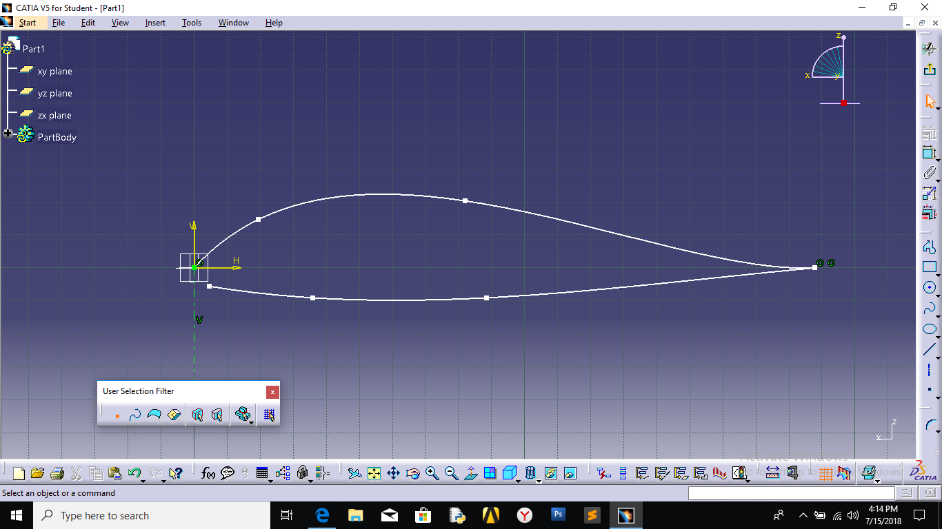How to change tangancy influance in a Spline in CATIA v5 ? | GrabCAD Questions