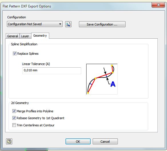 Exporting Sheet Metal Part To 1 1 Dxf File Grabcad Questions