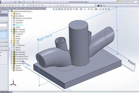 Tutorial: How to make engine part 31 - GrabCAD