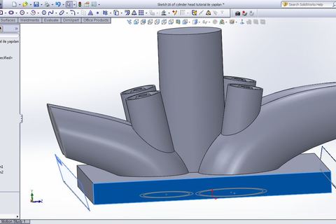 Tutorial: How to make engine part 31 - GrabCAD