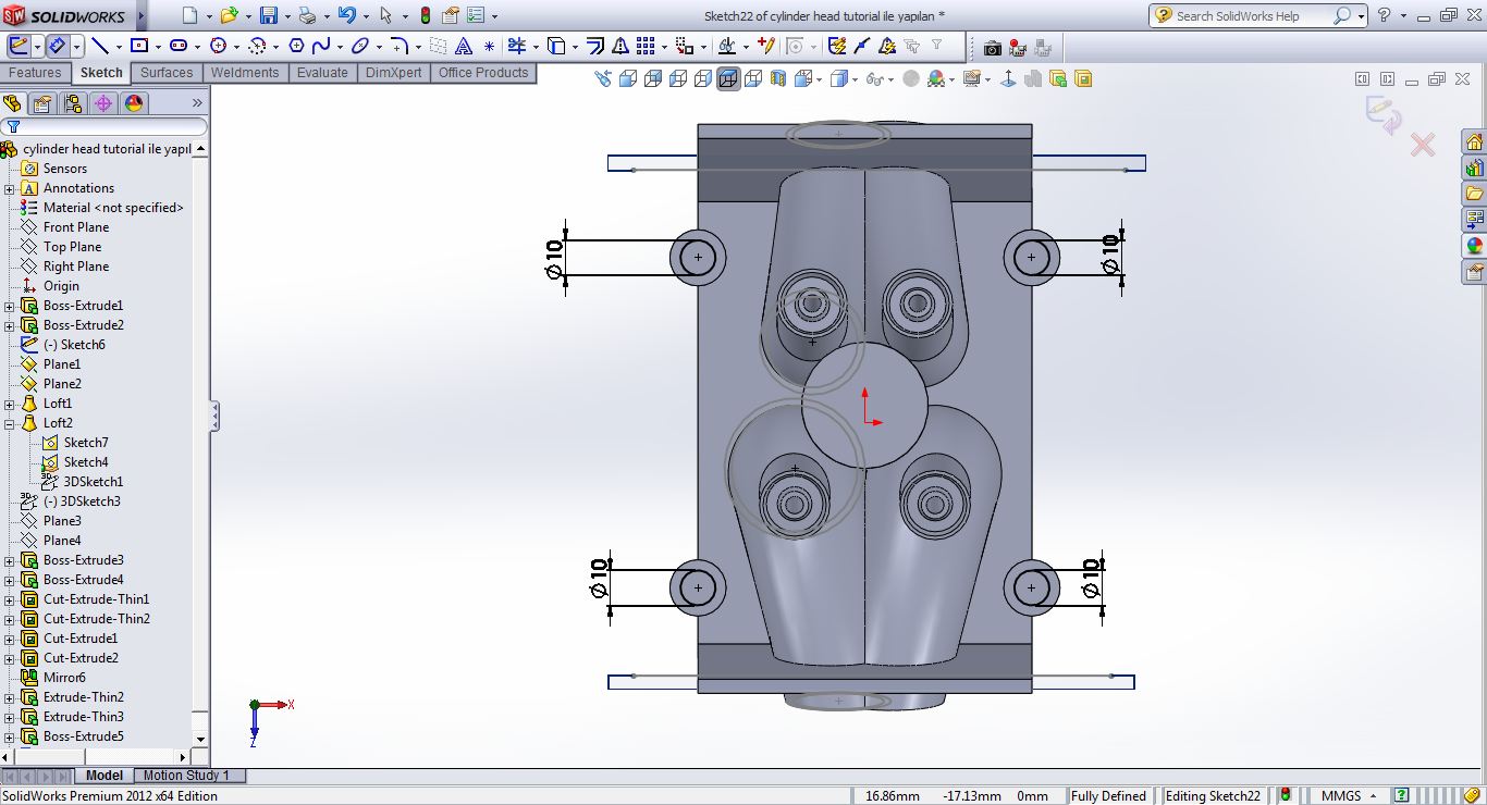 Tutorial: How to make engine part 31 | GrabCAD Tutorials